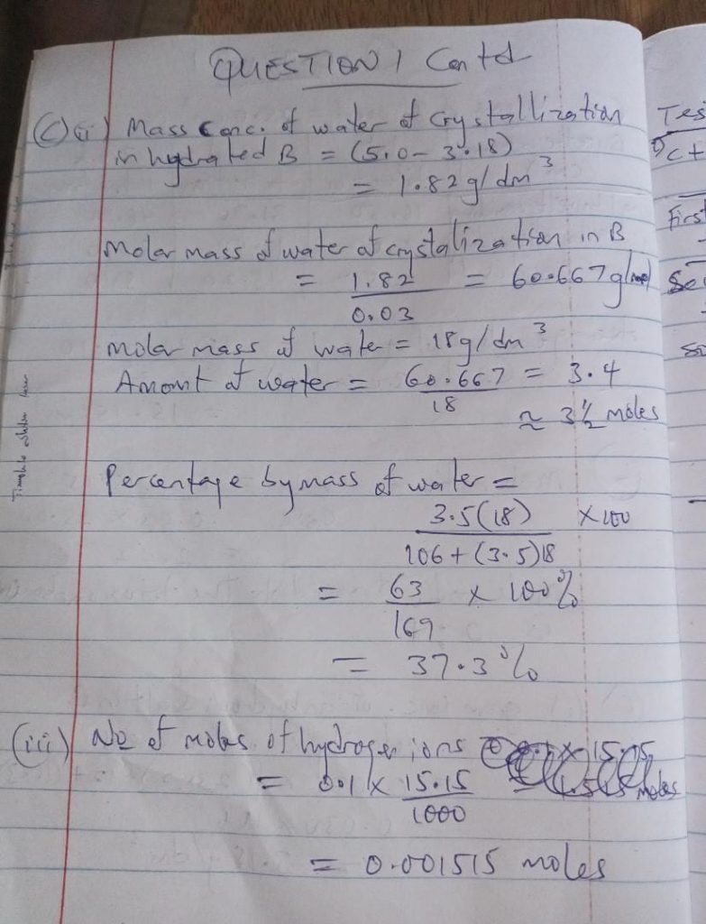 Waec 2023 Chemistry Practical Question And Answer Now Available ...